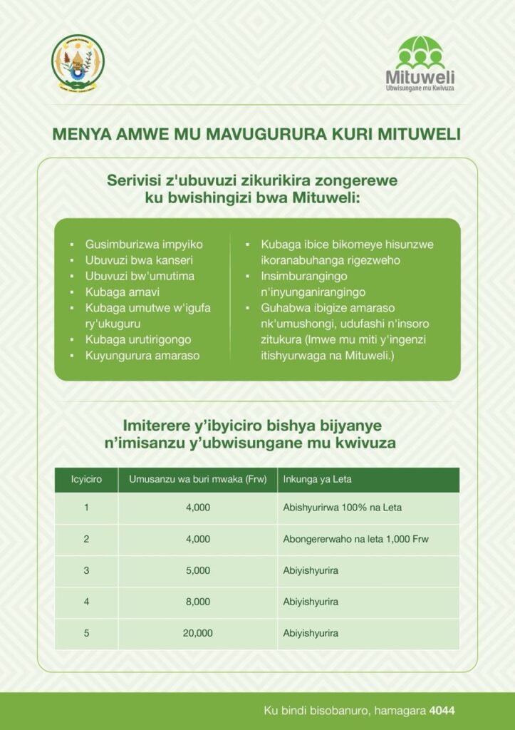 Menya Amwe mu Mavugurura Kuri Mituweli: Serivisi z’Ubuvuzi Zikurikirana ...